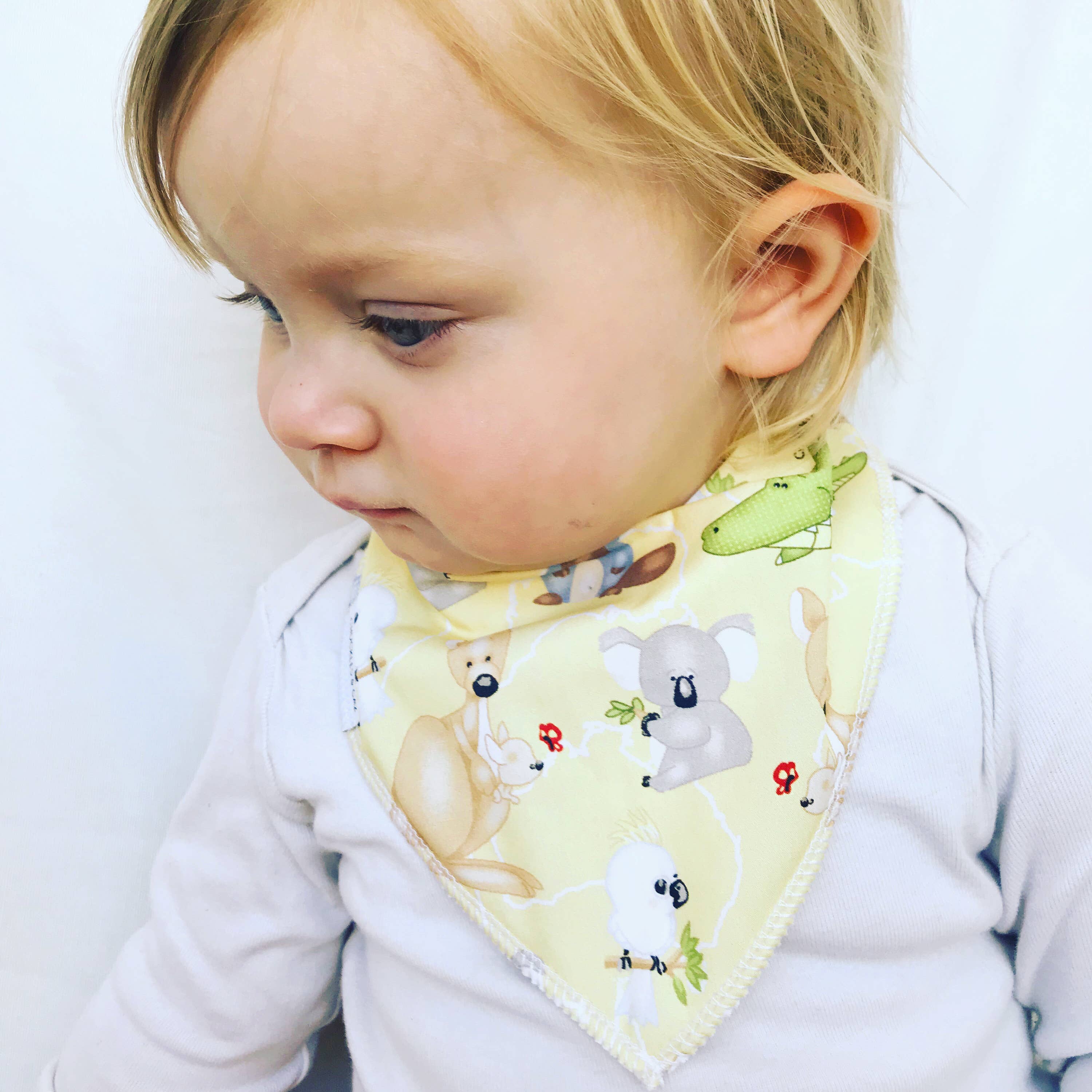 Cute Australian Animals Dribble Bib – Noosa BedBodyBaby