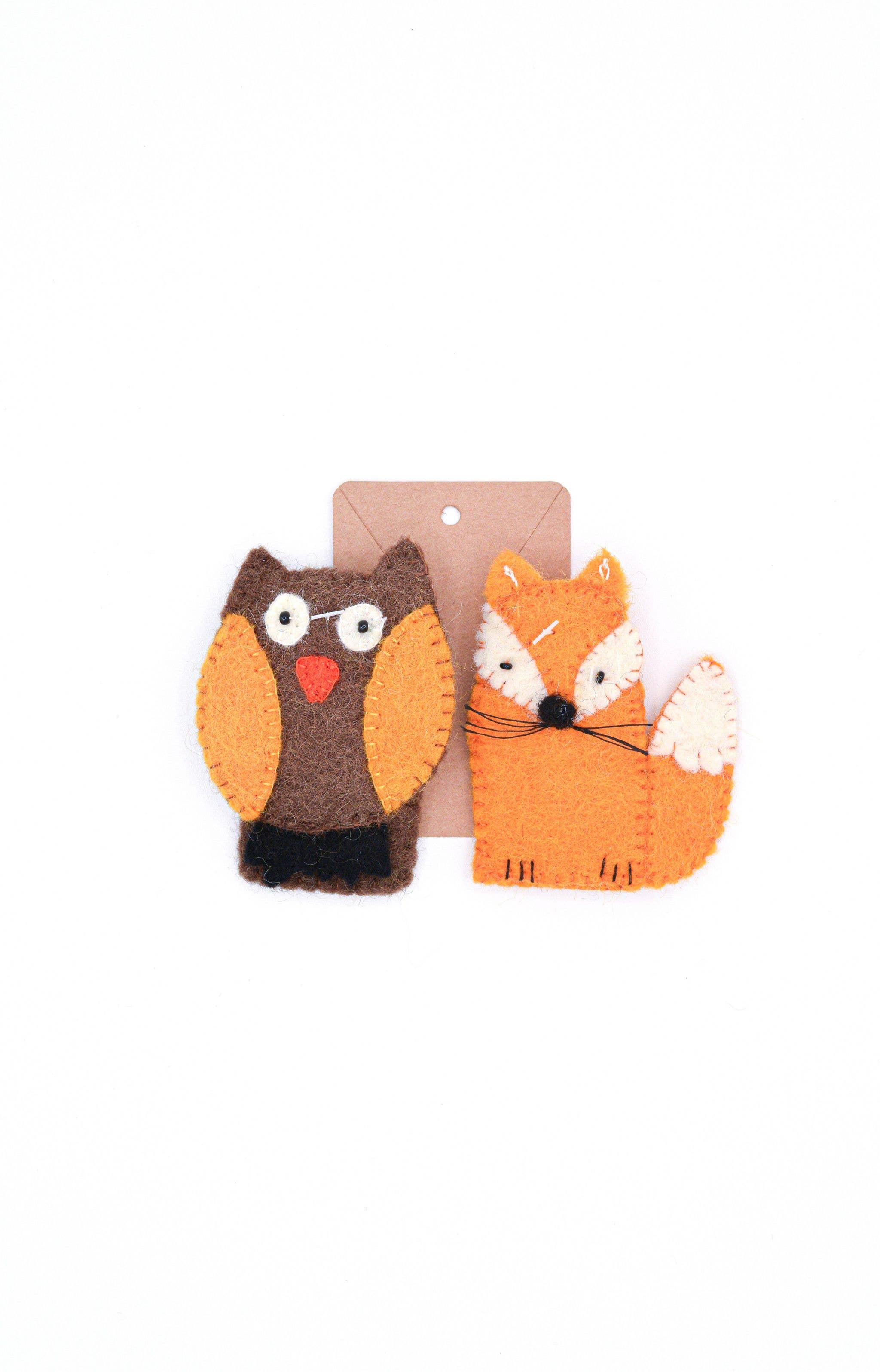 Finger Puppet - Owl and Fox Set – Noosa BedBodyBaby