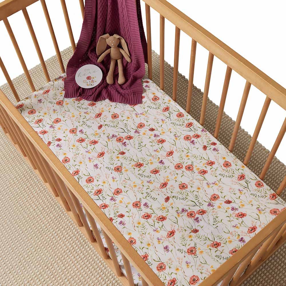 Meadow Organic Fitted Cot Sheet – Noosa BedBodyBaby